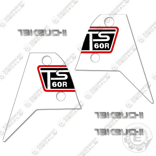 Fits Takeuchi TS60R Decal Kit Skid Steer Loader – Equipment Decals
