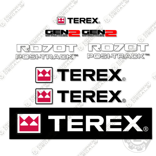 Fits Terex R070T Skid Steer Replacement Decals – Equipment Decals