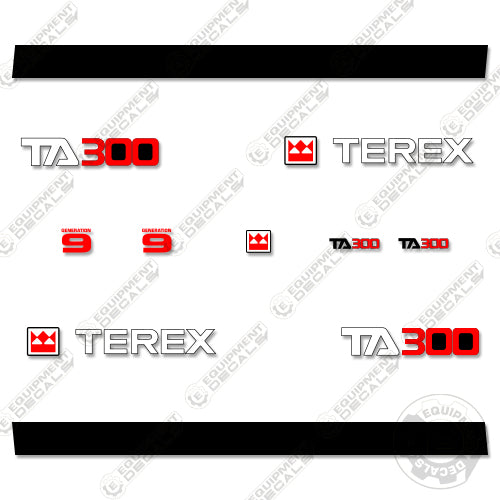 Fits Terex TA300 Decal Kit Articulated Dump Truck - Gen. 9 – Equipment ...