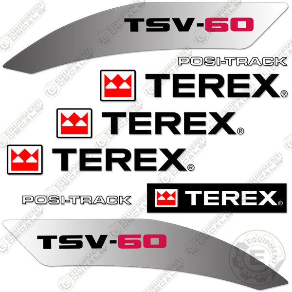 Fits Terex TSV60 Decal Kit Skid Steer – Equipment Decals