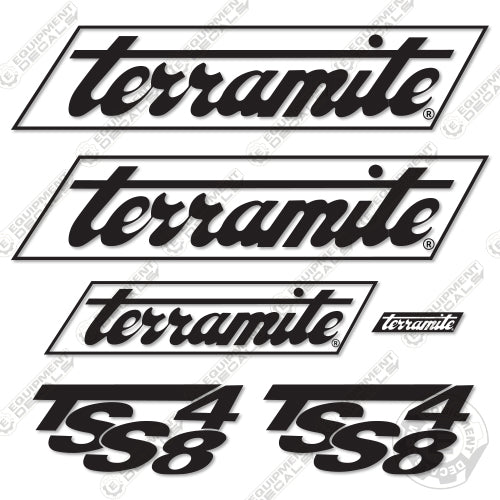 Fits Terramite TSS48 Decal Kit Street Sweeper – Equipment Decals