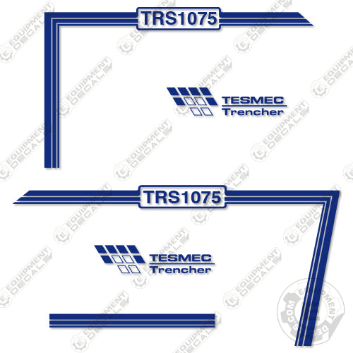Fits Tesmec TRS1075 Decal Kit Wheel Trencher – Equipment Decals