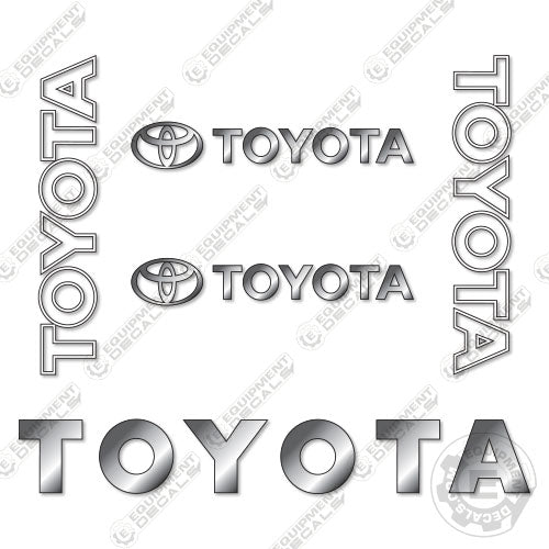 Fits Toyota 7FGU20 Decal Kit Forklift (No Warnings) – Equipment Decals