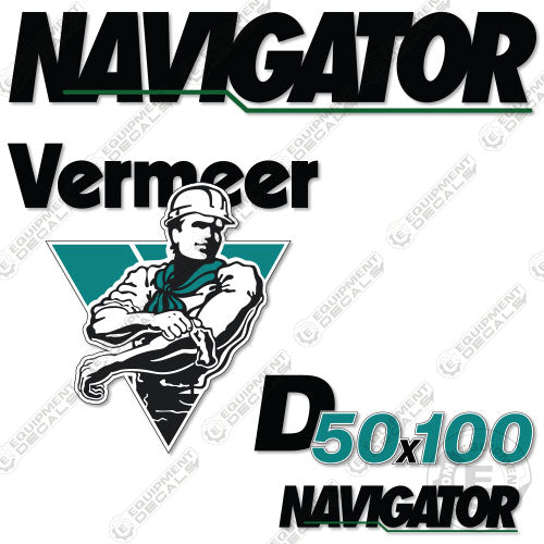 Fits Vermeer D 50 X 100 Navigator Decal Kit Directional Drill ...